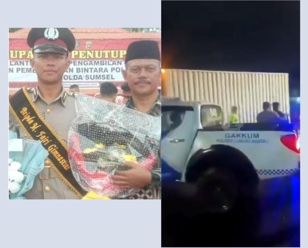 Pilu Bripda Fajri Datangi TKP Kecelakaan, Ternyata Korban Tewas Ayahnya ...