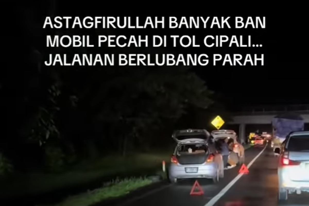 Viral! Tol Cipali Banyak Lubang, Kendaraan Banyak Berhenti Karena Pecah Ban | Beritabanten.com ...